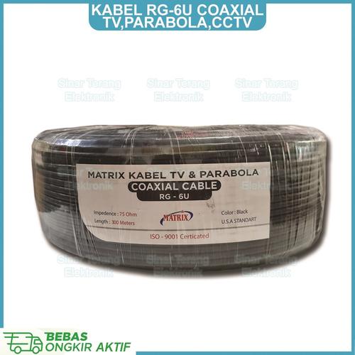 Jual Kabel Matrix Coaxial RG-6U 300m untuk tv parabola dan cctv - Kota ...