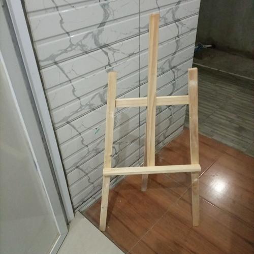 Jual stand lukisan atau papan tulis kayu jati Belanda natural tinggi ...