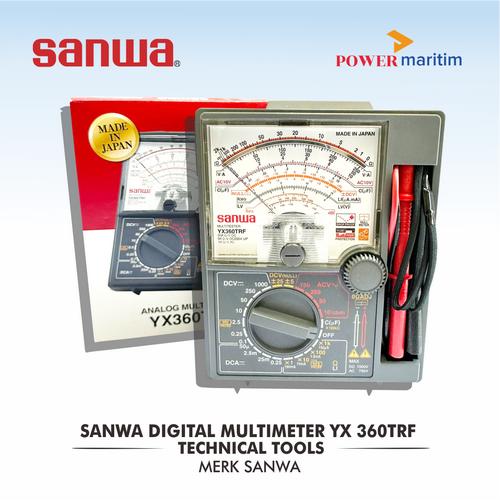 Jual Analog Multitester Merk Sanwa Type YX360TRF Alat Pengukur Tegangan ...