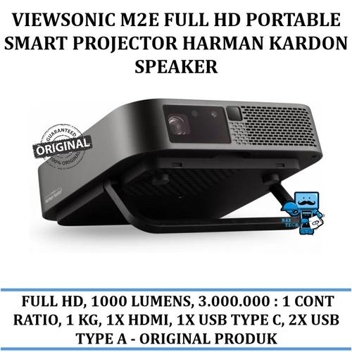 Promo Viewsonic M2e Full Hd Portable Smart Projector Harman Kardon ...