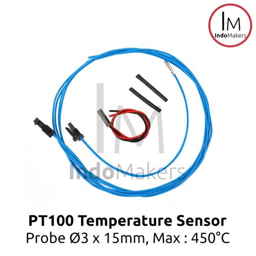 Jual High Temperature High Accuracy Sensor PT100 Stainless Probe 3x15mm ...
