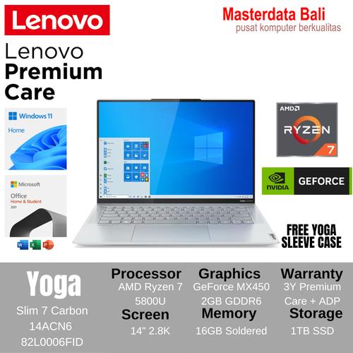 Jual Laptop Lenovo Yoga Slim 7 Carbon 14ACN6 AMD R7 MX450 14 2.8K W11H+OHS - Kota Denpasar ...