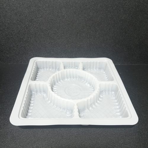 Jual mika tray nasi/mika box nasi ukuran 18×18 warna putih(isi 50 pcs ...