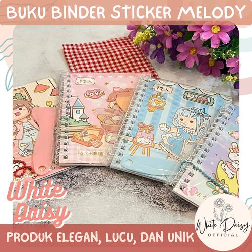 Jual Buku binder sticker melody spiral premium lucu unik imut kuromi ...