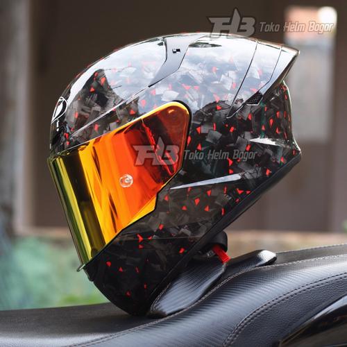 Jual HELM KYT TT Course Carbon Graphic FORGET RED PAKET GANTENG KYT ...