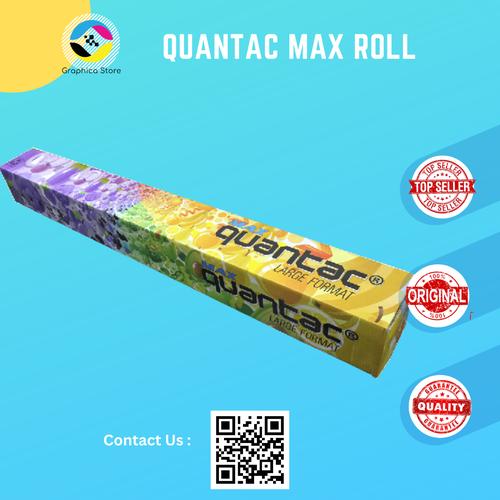 Promo Quantac Max Sticker Vinyl Roll White Gloss Eco Solvent UV 50 ...