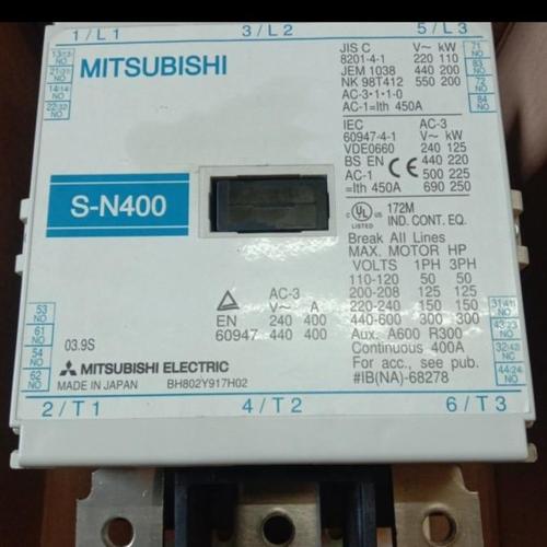 Jual Sn-400 Contaktor Mitsubishi Sn-400 380-440 Volt - Jakarta Selatan - Teknik Prima Persada ...
