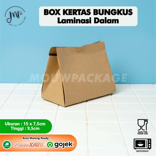 Jual EASY RICE PACK / BOX KERTAS BUNGKUS NASI LAMINASI / BOX NASI ...