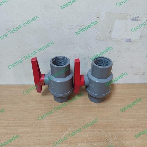 Jual Ball Valve PVC AW 2" inch Model Socket/Stop Kran Air PVC Model ...