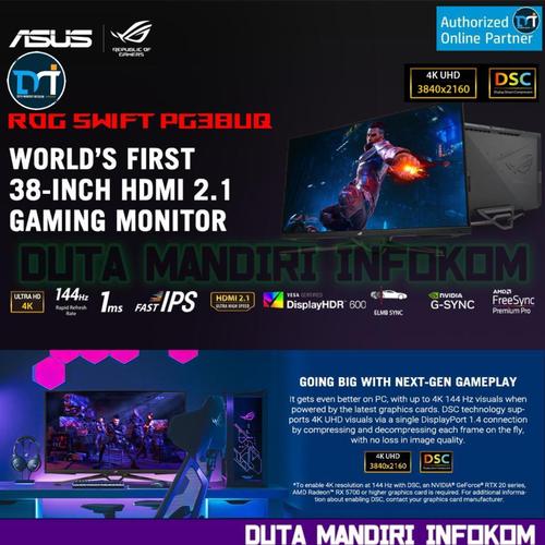 Promo ASUS ROG Swift PG38UQ 38" - 4K IPS 144Hz 1ms HDMI 2.1 HDR600 ...