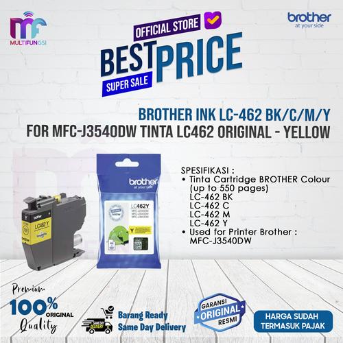 Jual Brother Ink LC-462 BK/C/M/Y for MFC-J3540DW Tinta LC462 Original ...