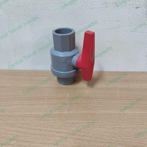 Jual Ball Valve PVC AW 3/4" inch Model Socket/Stop Kran Air PVC Model ...