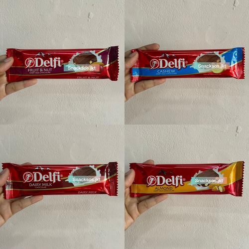 Jual [40G] DELFI BAR DAIRY MILK CHOCOLATE / CASHEW / ALMOND / FRUIT NUT ...