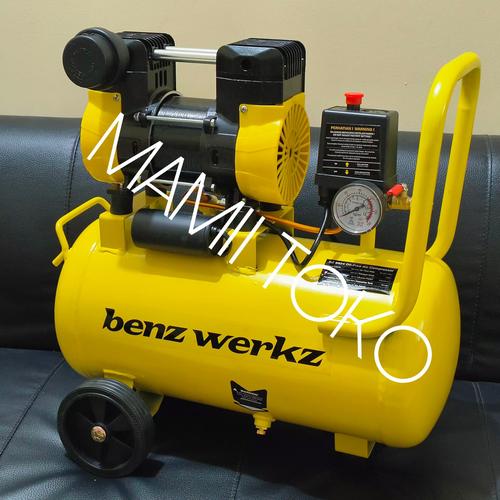 Jual Mesin kompresor 1.25 hp 24 Liter 900 Watt Oiless Silent Compressor ...