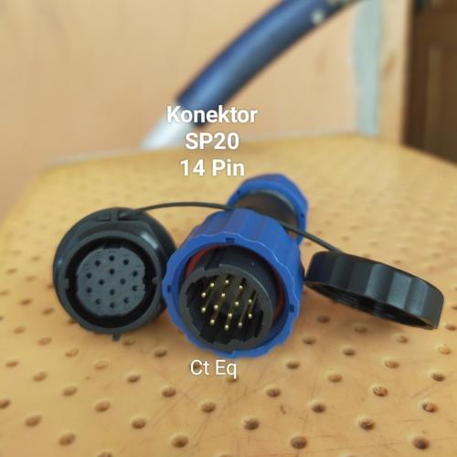 Jual Conektor SP20 14 Pin Plug n Socket IP68 Panel Mount konektor ...