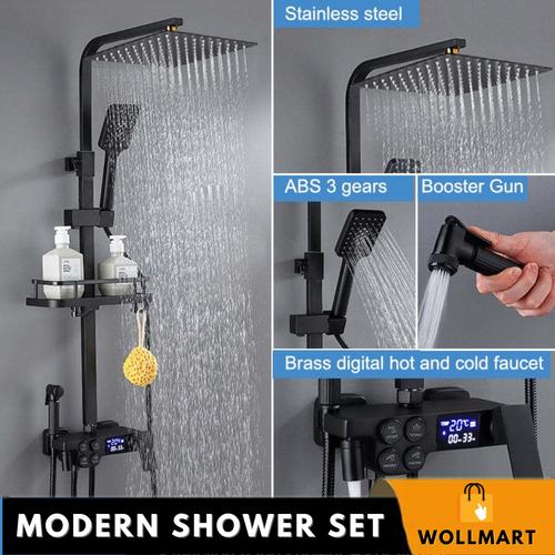 Jual Shower Mandi Dinding Digital Modern Wall Shower Set Air Panas ...