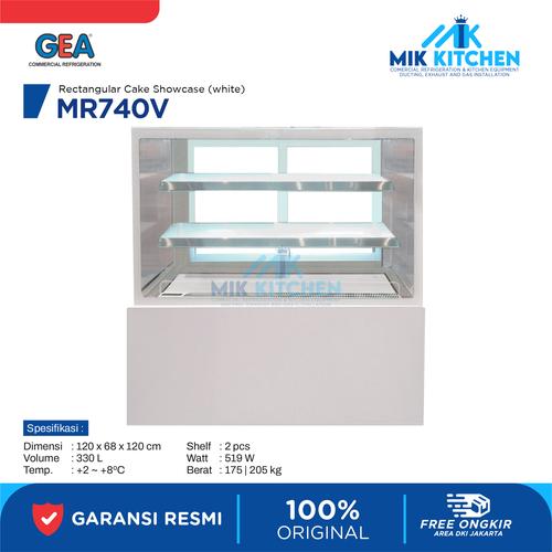 Jual GEA White Stainless Steel Panel 2 Shelves MR740V / MR-740V / MR ...