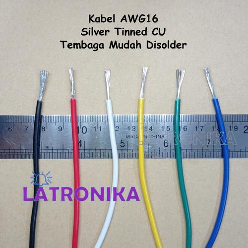 Jual Kabel AWG16 Silver Tinned Cu Per Meter 16AWG Cable AWG 16 AWG Per ...