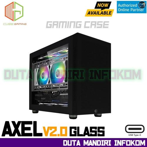 Promo Cube Gaming AXEL V2.0 - Tempered Glass Mini-ITX Gaming Case ...