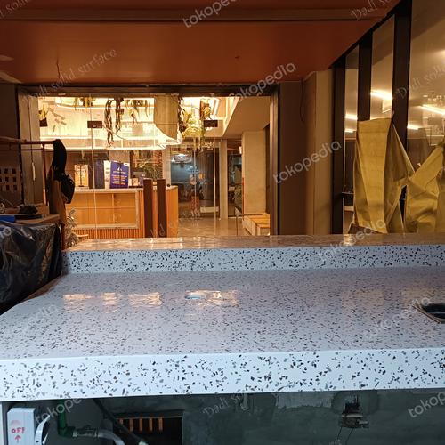 Jual Solid surface top table terazo motif batu - Kab. Bogor - Dadi ...