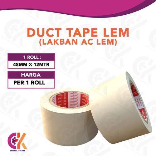 Jual Duct Tape AC Lem // Lakban Isolasi Pipa Refrigerant Lengket Cream ...