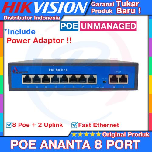 Jual Poe Switch Hub 8 Port 2 Uplink Unmanaged Fast Ethernet Original - Jakarta Barat - BASIC ...