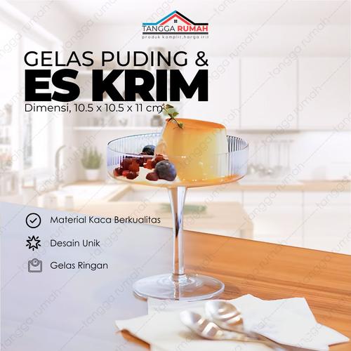 Jual Gelas Kaca Cafe Bening Ice Cream Cake Puding Estetik Dessert Glass ...