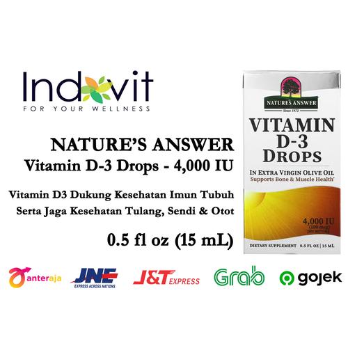 Jual Nature Answer D3 4000IU Drop Vitamin D3 Drop 4000IU Vitamin D3 Ori ...