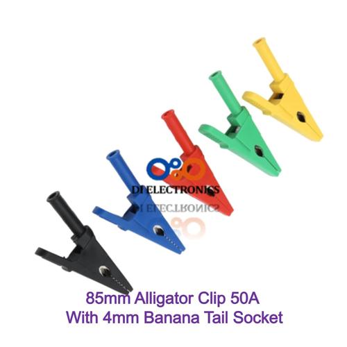 Jual 80mm Jepit Capit Buaya Alligator Clip To 4mm Banana Female ...