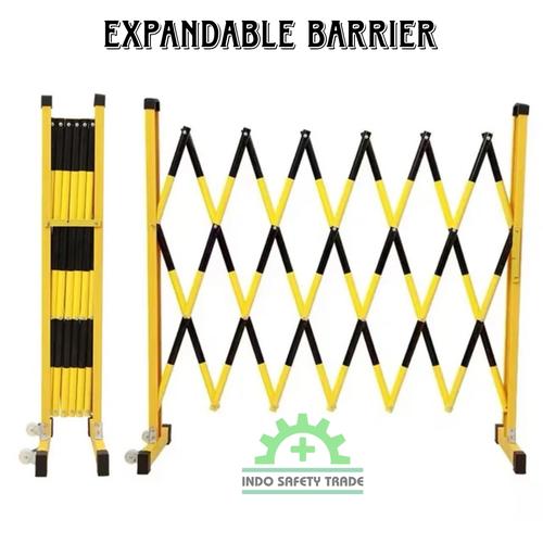 Promo Expandable Barrier Lipat Safety Pagar Roda Barikade Blok Area ...