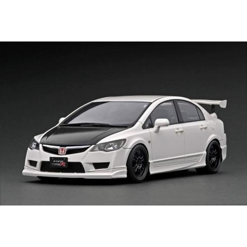 Jual HONDA CIVIC FD2 TYPE R WHITE w/ CARBON BONNET 1/18 IGNITION ...