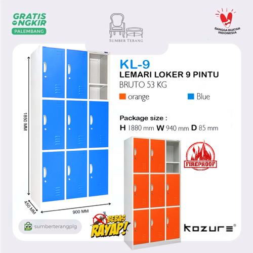 Jual Lemari Loker Besi Kozure KL-9 Locker 9 Pintu KOZURE KL9 Lemari ...