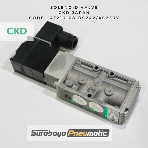 Jual CKD Japan - 4F210-08-DC24V (Drat1/4") - Solenoid Valve Pneumatic - Kota Surabaya - Surabaya ...