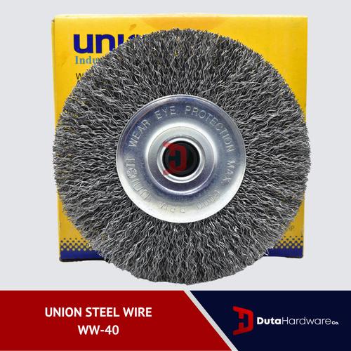 Jual Union Wheel Brush 4" Steel Wire WW40 - Sikat Kawat Piring - Kota ...