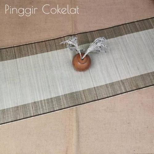 Jual Taplak Meja Tamu Tenun Mendong Table Runner Lebaran alas polos ...