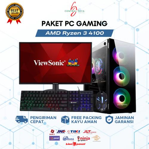 Jual PC Gaming Fullset AMD Ryzen 3 4100 Ram 8GB HDD SSD VGA 4GB DDR5 ...