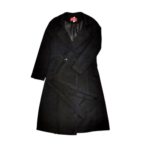 Jual Coat Winter Wool Tebal Wanita Liang Lizi Warna Hitam LD92 ...