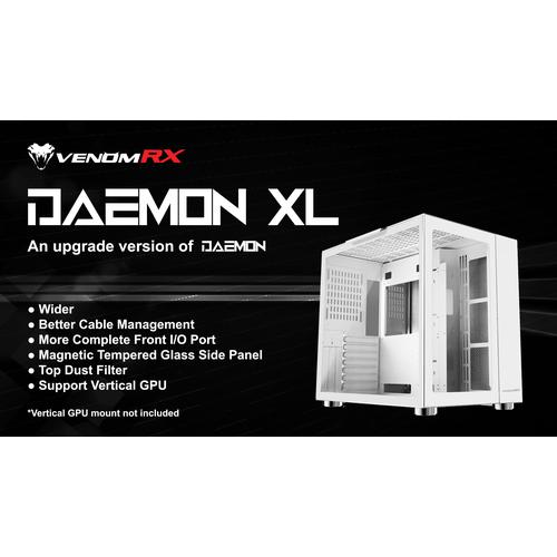 Jual CASING VENOMRX DAEMON XL - E-ATX, mATX, ATX GAMING CASE - WHITE ...