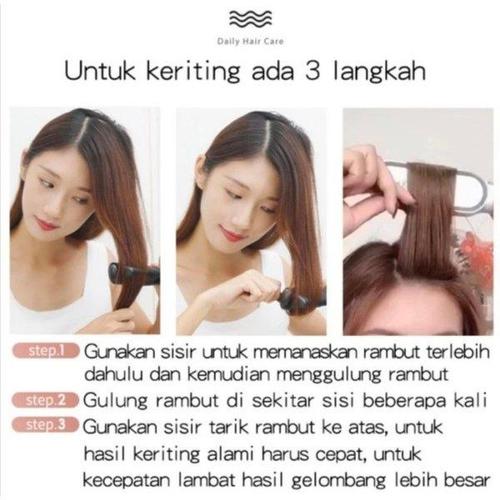 Jual Catok Sisir Pelurus Rambut Hair Straightener Curler 2 In 1 Catokan ...