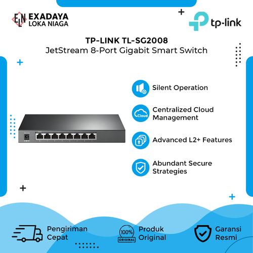 Jual TP-Link TL-SG2008 JetStream 8 Port Gigabit Smart Switch - Jakarta ...