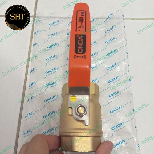 Jual Ball Valve Onda 1 1/4"Inch / Stop Kran Onda Kuningan Asli ...