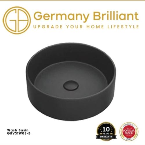 Jual WASTAFEL MEJA BULAT HITAM BLACK GERMANY BRILIAN / WASHTAFEL MODEL ...