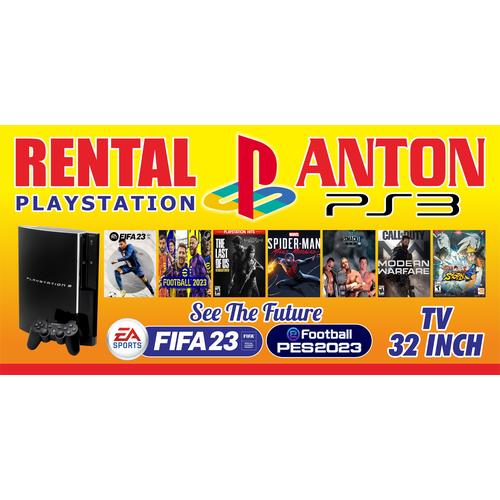 Jual BANNER / SPANDUK RENTAL PS UKURAN 3X1,5 METER (LANDSCAPE) 280 GSM ...