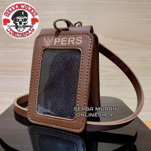 Jual ID Card Holder Tali Lanyard Name Tag Model Lipat Logo PERS ...