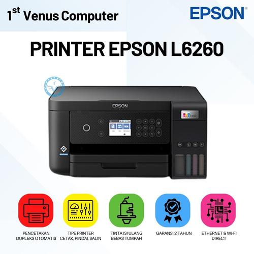 Jual Printer Epson L6260 A4 Wifi Duplex Eco Tank All-in-One Garansi ...