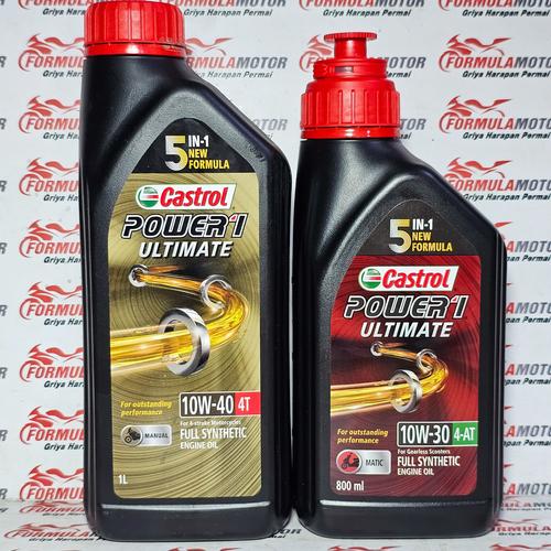 Jual Castrol Power-1 Ultimate All Series 4T / Matic (Pilih Tipe) - 4T 10W-40 1L - Kota Bekasi ...