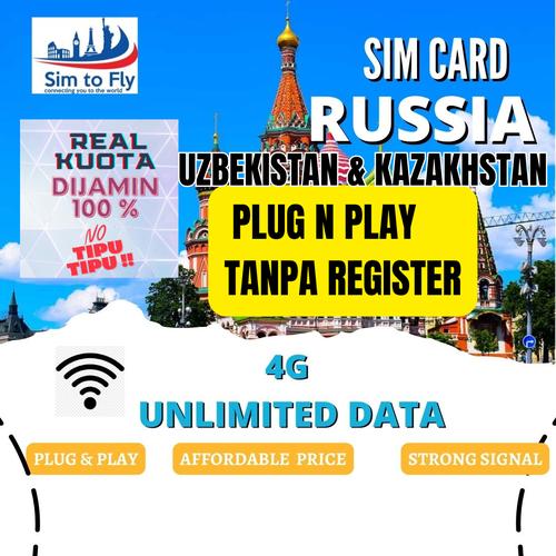 Jual Sim Card RUSSIA UZBEKISTAN KAZAKHSTAN Langsung Connect - Kab ...