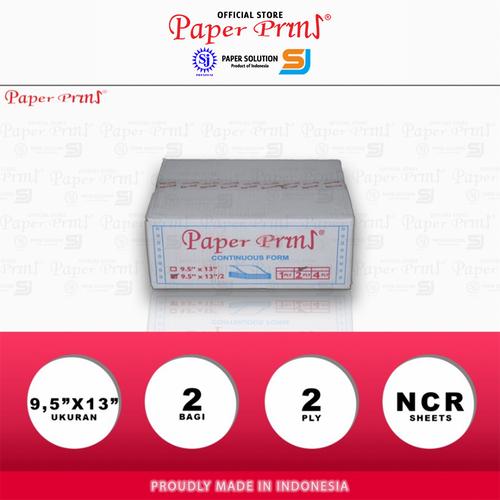 Jual Paperpryns Kertas Continuous Form 2PLY NCR Folio 9,5" x 13"/2 ...