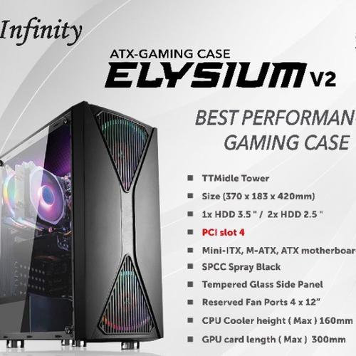 Jual Casing Infinity Elysium V2 - ATX - Casing Gaming Infinity Elysium ...