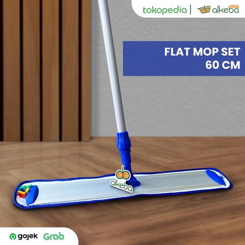 Jual Alat Pel Flat Mop Set 60 cm Complete (Tangkai + Frame + Kain ...